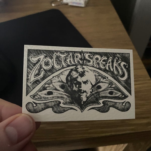 Zoltar Fortune Teller Card From Movie Big Replica Prop Wish Tom Hanks ...