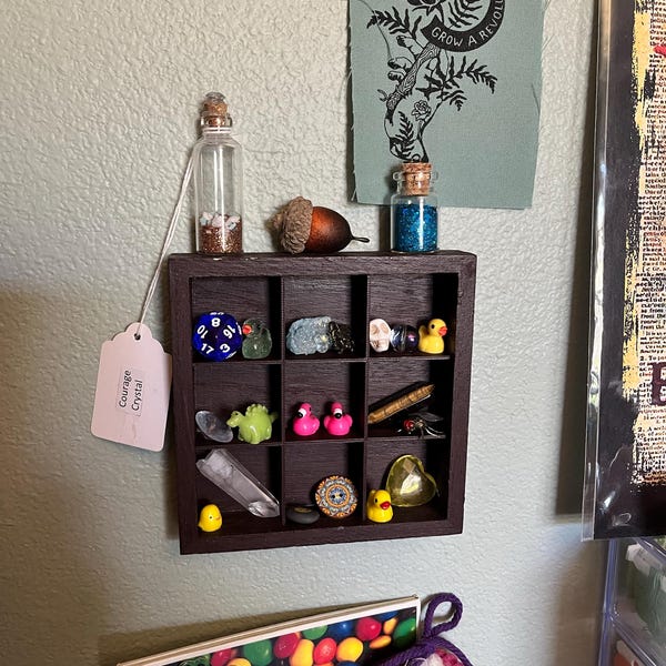 Wooden Curiosity Cabinet Printer Tray Letterbox Display, Rock Display ...