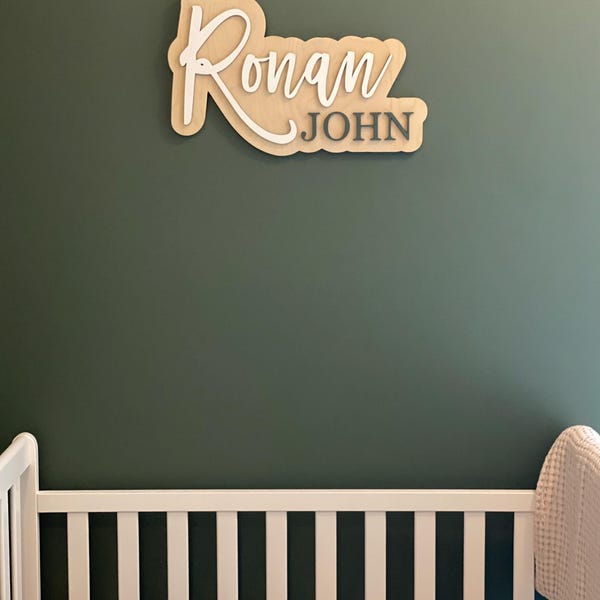 Name Cutouts for Nursery, Wooden Letters, Name Sign, Nursery Letters ...