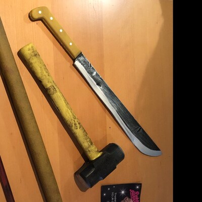PU Realistic Machete Handheld Movie Prop Halloween Vs Jason Knife Blade ...