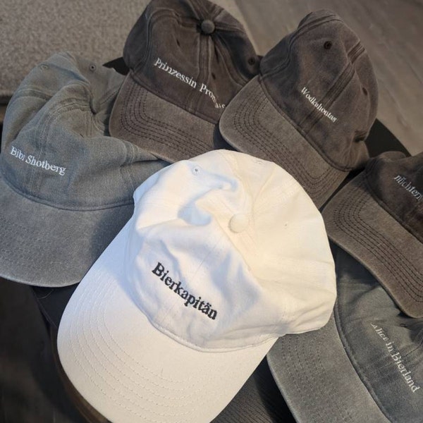 Embroidered Hat Personalized Dad Cap Embroidery Logo Baseball Hat ...