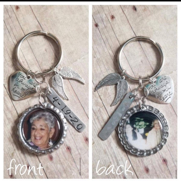 Memorial Keychain - in Memory of Gift - Remembrance Keychain - Loss ...