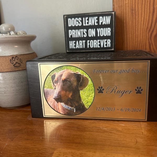 Engraved Pet Loss Poem Plate Frame Plates 3 Square Many Choices or ...