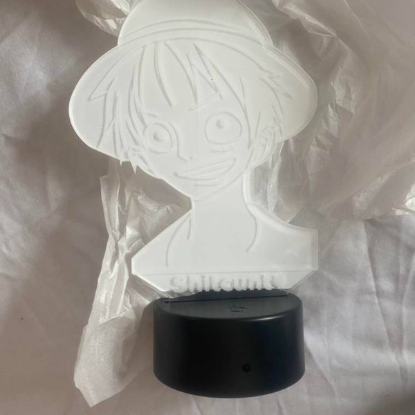 Personalised One Piece Anime Light L Night Light | Luffy | Anime Gift ...