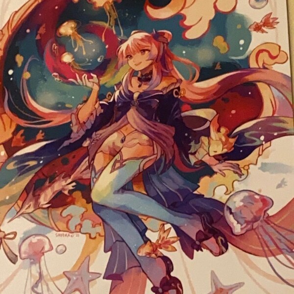 Genshin Impact Kokomi Print 11x14" - Etsy