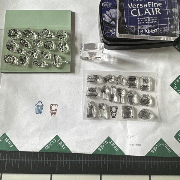 Planner Stamps, Planner Label Stamps, Planner Half Box, Full Box ...