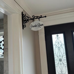 2-sided Custom Outdoor Metal Sign With 18 Straight Bracket Perfect for ...