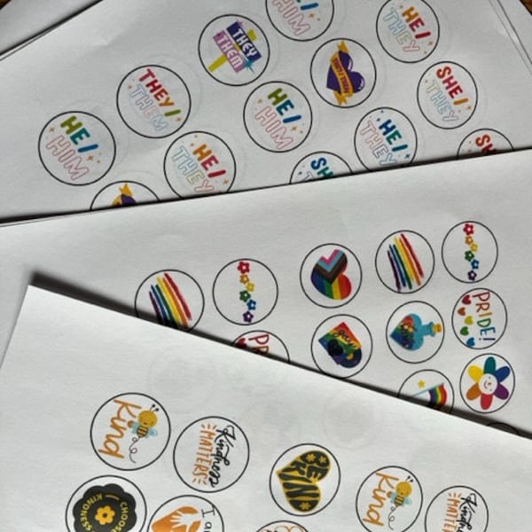 Be Kind-button Template - Etsy