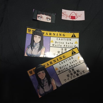 Waifu Car Warning Sticker Waifu Stickers - Etsy