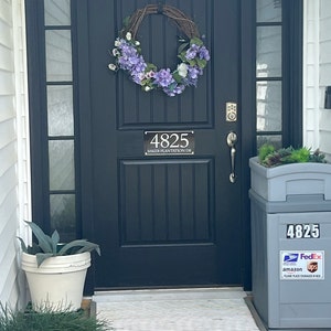 Rustic Address Sign Farmhouse Decor House Numbers Street | Etsy