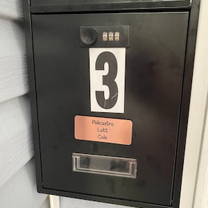 Personalized Name Plate for Mailbox, Custom Engraved Name Plaques ...