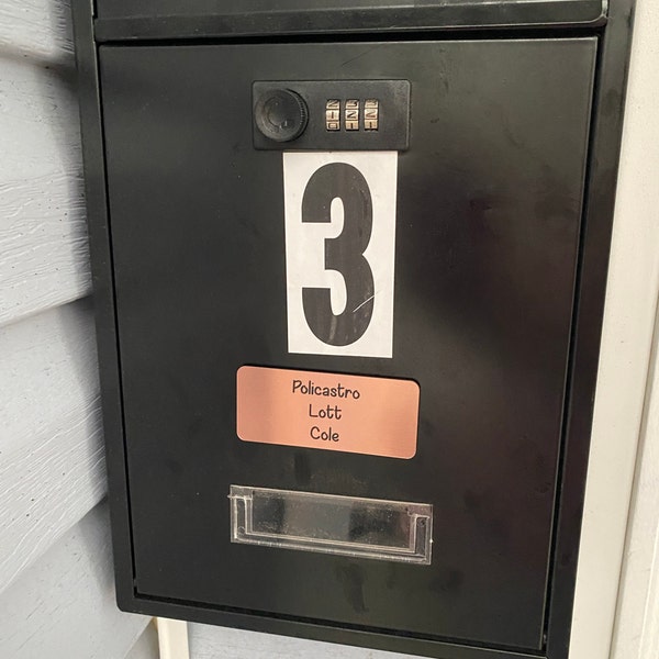 Personalized Name Plate for Mailbox, Custom Engraved Name Plaques ...