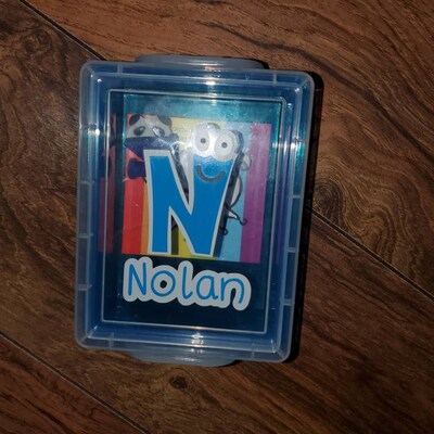 Personalized Student Name Crayon Box Holder, School Supplies, Teacher ...