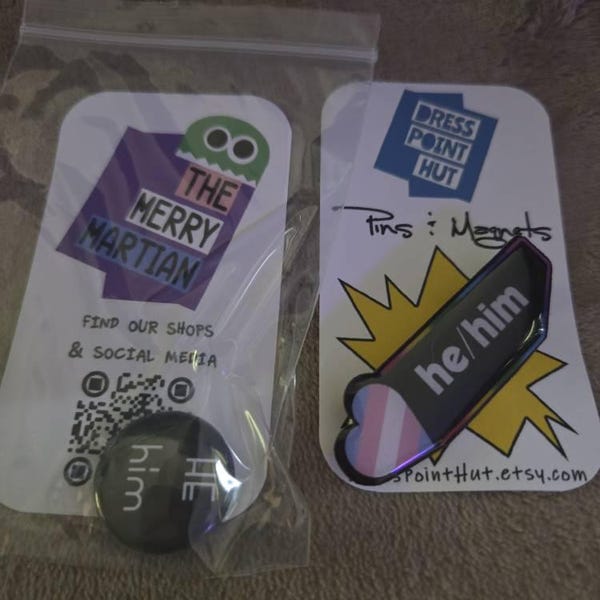 Personalized Pronouns Name Tag | Custom LGBTQ Pride Identity and ...