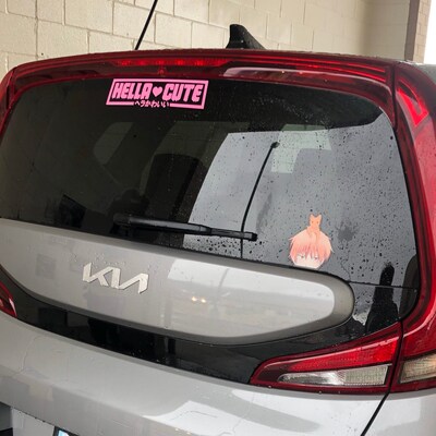 Hella Cute Japanese Jdm Car Decal Bumper Sticker Windshield Banner ...