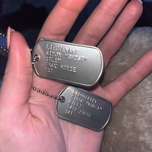 Simon 'ghost' Riley US Military Dog Tag Set - Etsy