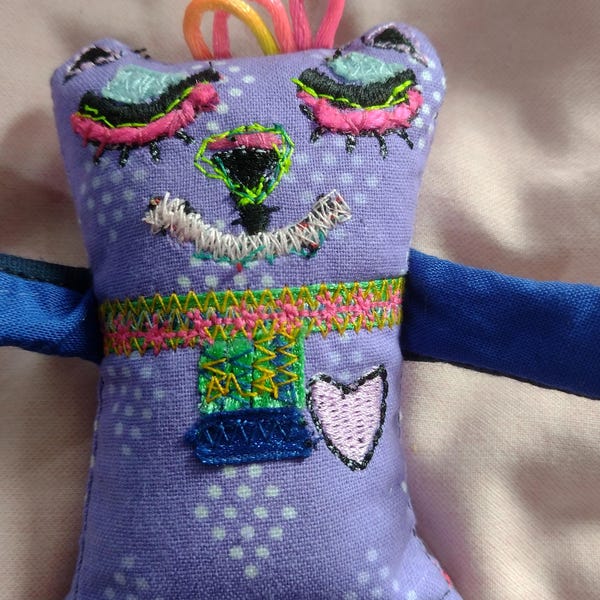 Embroidery Design for Machine Embroidery Monster Toy In-the-hoop Softie ...