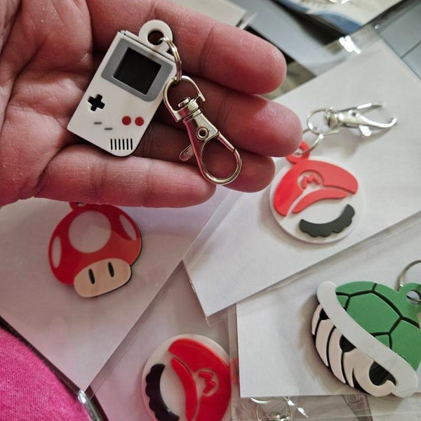 Super Mario Boo or King Boo Keychain/keyring - Party Favor for Birthday ...