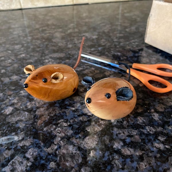 Handmade Wooden Mouse - Etsy UK