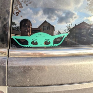 Grogu Vinyl Decal - Etsy