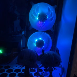 120mm PC Fan Cover Sailor Moon Heart Brooch Guard Computer Case Custom ...