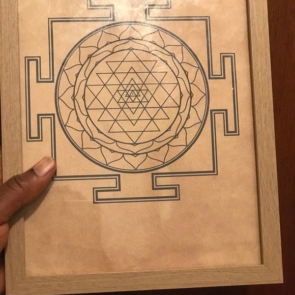 Sri Yantra Print, Meditation Print, Tantric Poster, Mystic Print ...