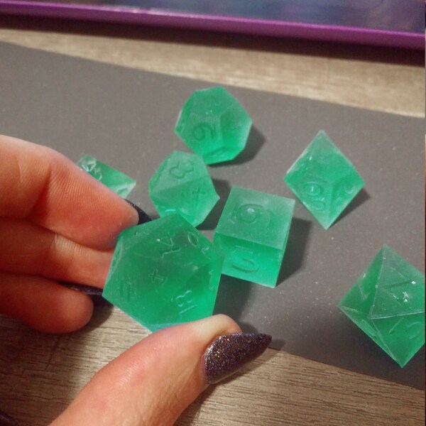 Western Font Sharp Polyhedral Dice Set Stls - Etsy