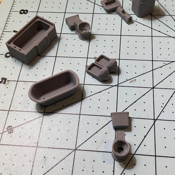 3D Printed Post-apocalyptic Building Terrain - the Bus Station | 32mm ...