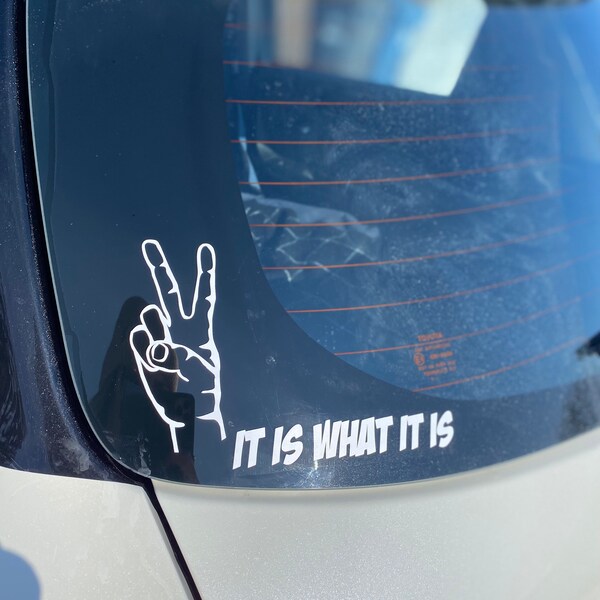 Alien Peace Offering Sign Window Decal Sticker - Etsy