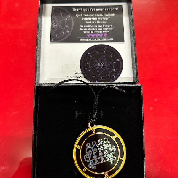 Paimon Sigil Necklace // Ars Goetia Demon Seal // Lesser Key of Solomon ...