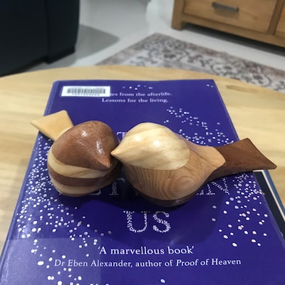 Hand Carved Wooden Comfort Birds - Etsy