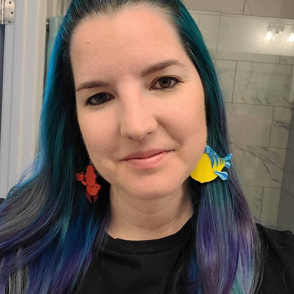 Epcot Earrings Epcot Ball Symbol 3D Printed Epcot Inspired Earrings - Etsy