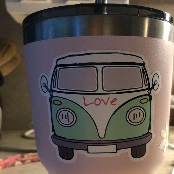 Love Bus Sticker - Etsy
