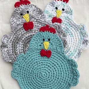 Crochet Pattern for the Swanky Chicken Trivet Potholder PDF - Etsy