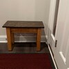 Two Tone Walnut and Beach Wood Farmhouse Bench - Etsy