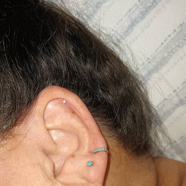 Tiny Star Threadless Flat Back Nose Stud, 20,18,16ga, 5-10mm Unisex ...