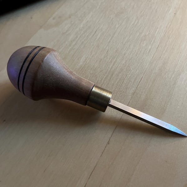 Handmade Rosewood Awl Bradle Tool Square 4 Mm Shaft - Etsy