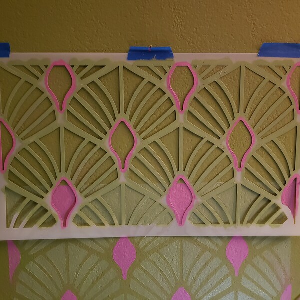 Large Floral Pattern Stencil- Allover Wall Stencil- Reusable Stencil ...
