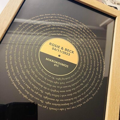 Personalised Metallic Concert Ticket Custom Music Gig Keepsake Festival ...