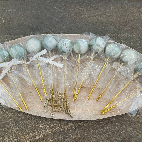Marble Cake Pops (12) - Etsy