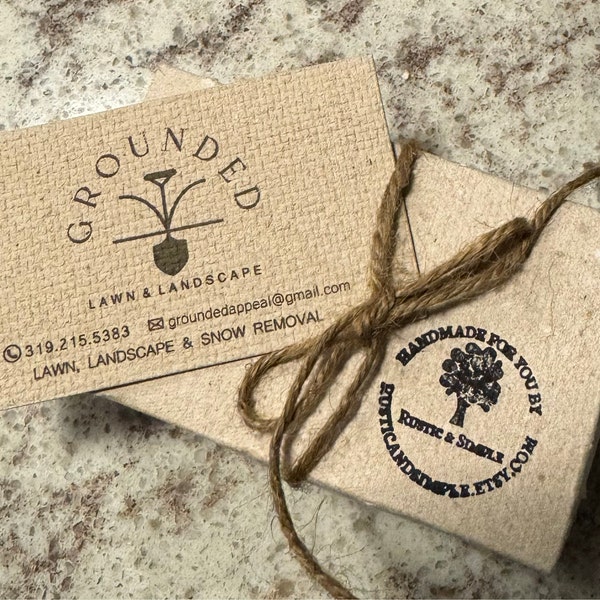 Eco Friendly Business Card From Handmade Recycled Paper Printed in ...