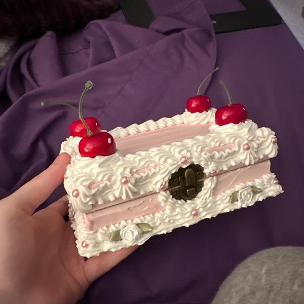 Vintage Cherry Fake Cake Boxes - Etsy