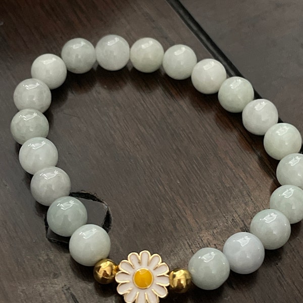 Dainty Daisy Flower Bead Spacer Pretty White Flower Enamel Bead Spacer ...