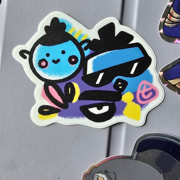 Xiao Fei and Dai Bo Anime Sticker - Etsy