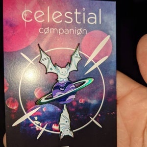 Panda Celestial Companion Enamel Pin Animals in Space | Etsy
