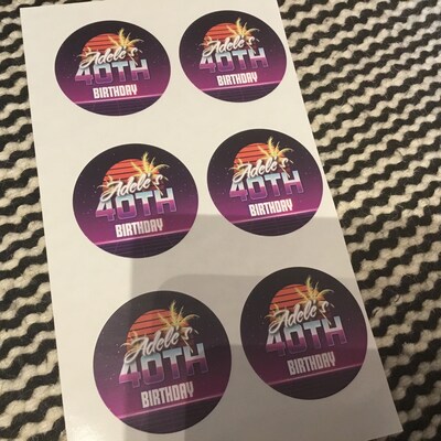 Personalised Stickers Circle Stickers Round Business - Etsy