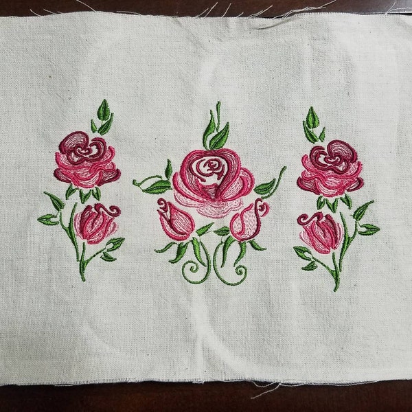 PASSION ROSES (4inch) - 10 Machine Embroidery Designs Instant Download ...