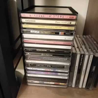 CD Cases Tray holds 18 in a 1x18 Layout Storage/holder/stand/rack/box ...