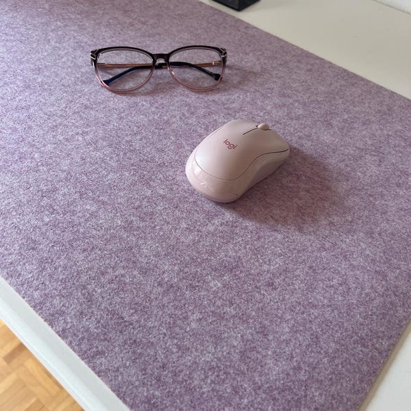 Felt Desk Pad, Custom Felt Desk Mat, Office Desk Accessories, Large ...
