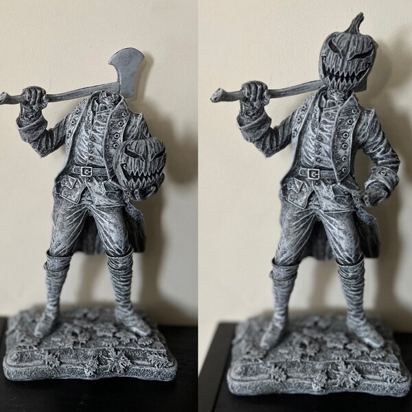 Headless Horseman Statue, Hand Painted Resin Sculpture | Gothic Legend ...
